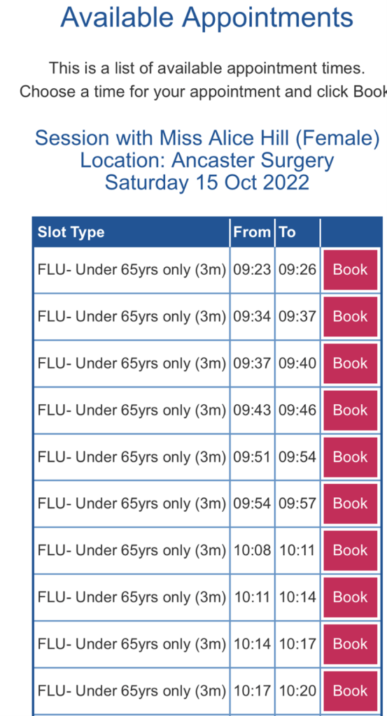 Flu Vaccination Campaign 2022 « Caythorpe & Ancaster Medical Practice